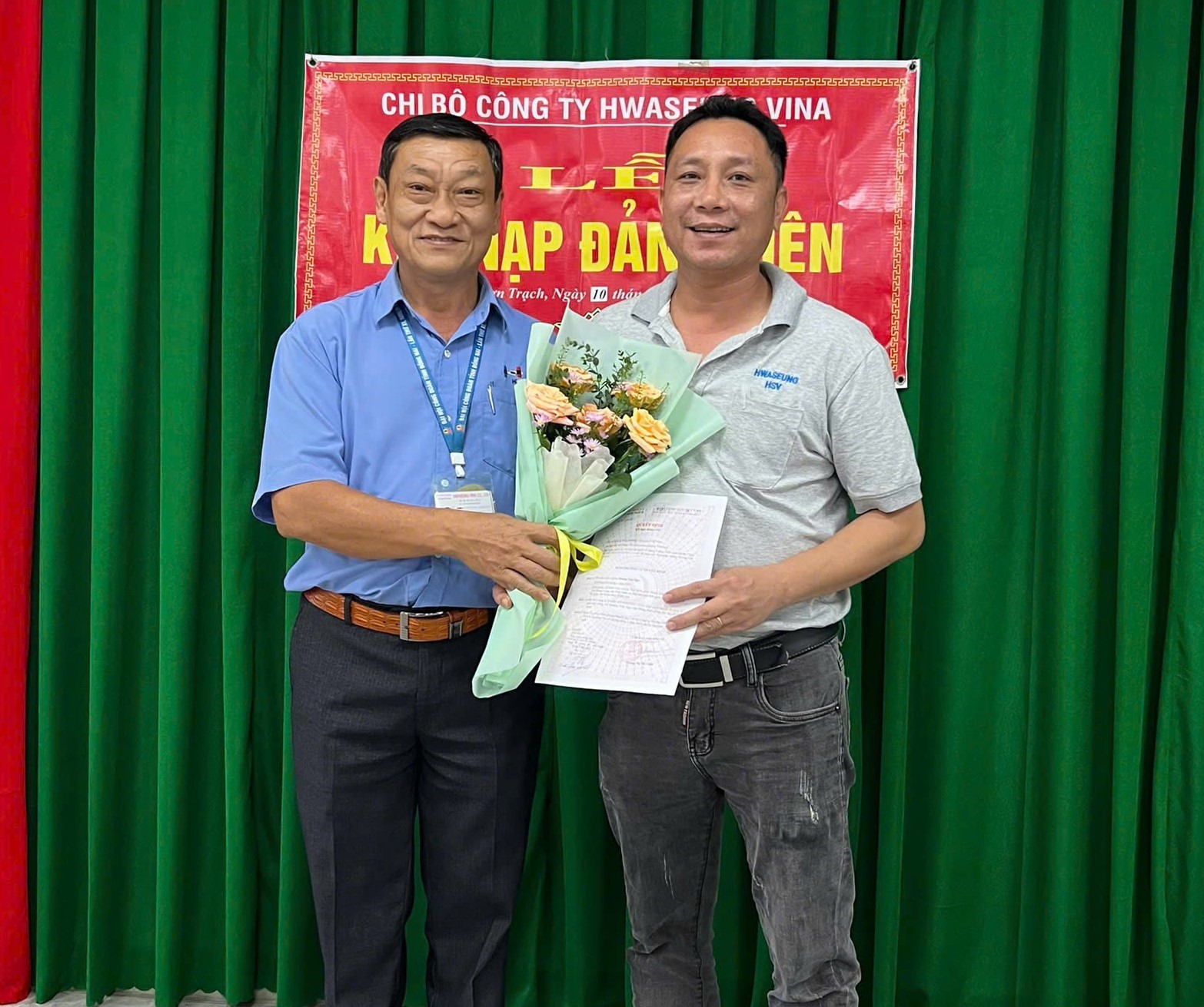 Chi bộ Công ty TNHH Hwaseung Vina chú trọng công tác phát triển đảng ...